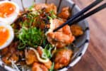 Garlic Teriyaki Chicken Donburi (Rice Bowl) | Sudachi