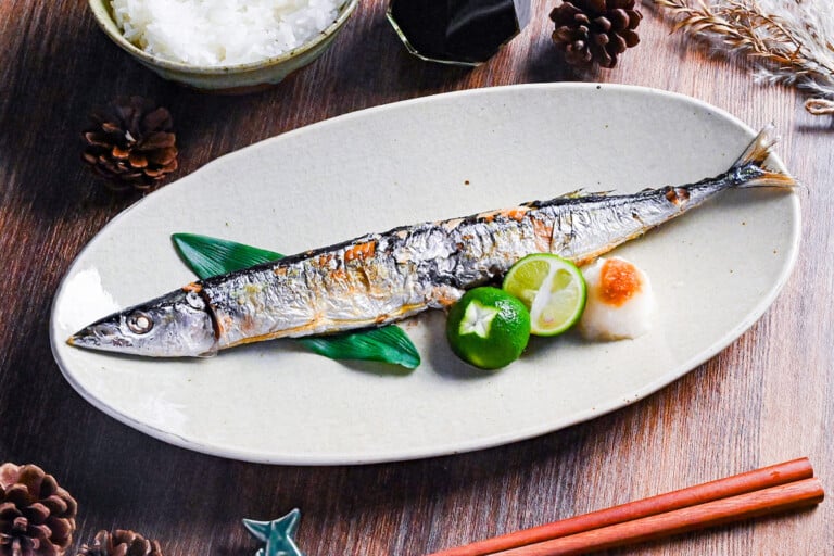 Sanma no Shioyaki (Grilled Pacific Saury) | Sudachi