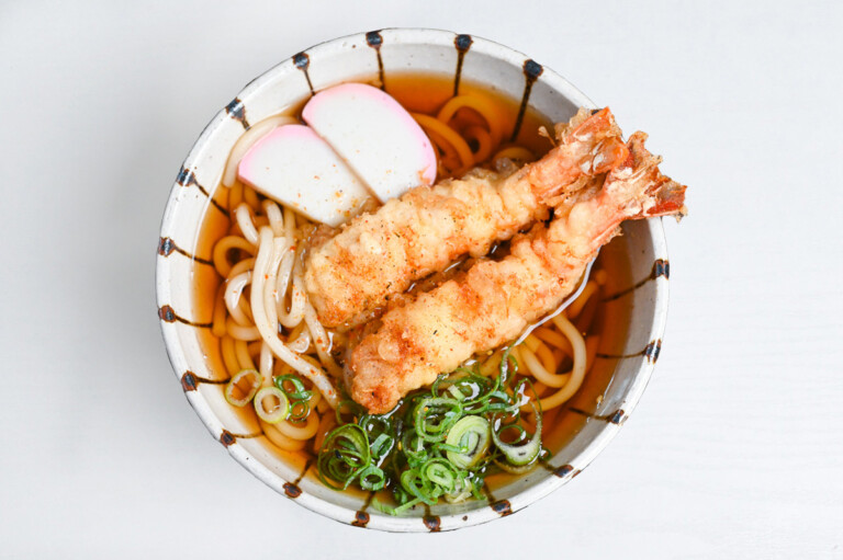 Shrimp Tempura Udon Noodle Soup (Ebiten Udon) | Sudachi