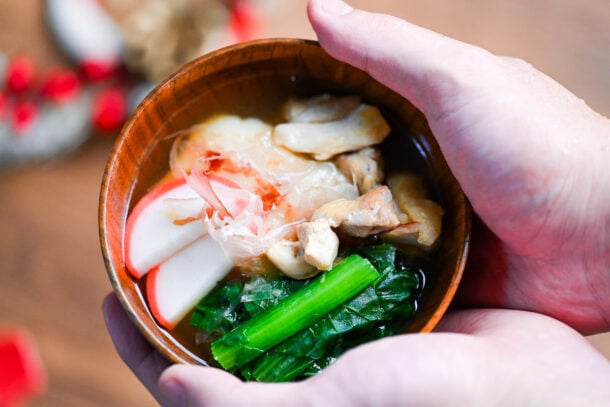 Nagoya Style Ozoni (New Year's Soup with Mochi) | Sudachi