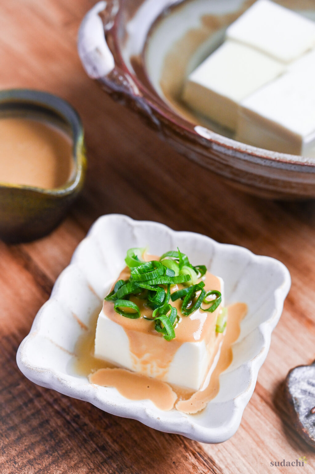 Yudofu with Spicy Sesame Sauce (Hot Tofu) | Sudachi
