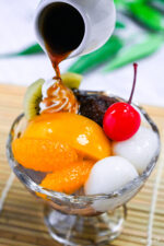 Anmitsu (Japanese Kanten Jelly Dessert with Red Bean Paste) | Sudachi
