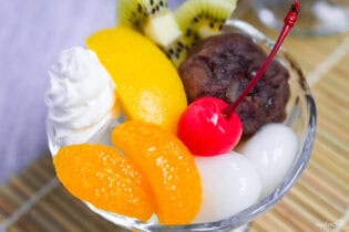 Anmitsu (Japanese Kanten Jelly Dessert with Red Bean Paste) | Sudachi