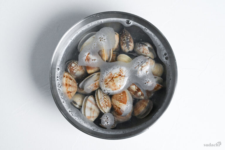 Asari no Sakamushi (Sake-Steamed Clams) with Butter & Soy Sauce | Sudachi