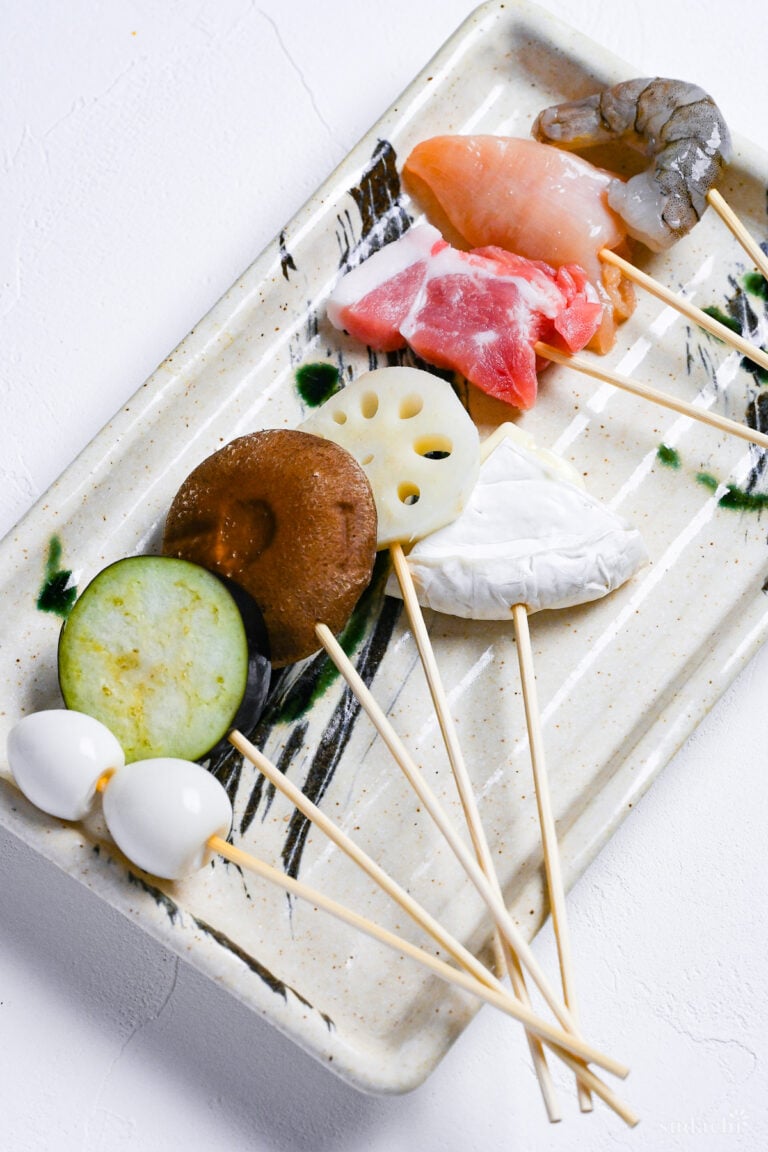 Osaka-Style Kushiage (Japanese Deep-Fried Skewers) | Sudachi