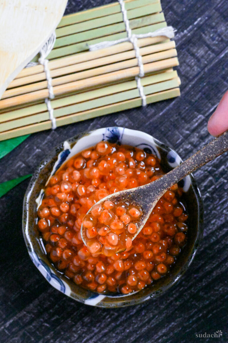 Homemade Ikura Caviar (Japanese Soy Cured Salmon Roe) | Sudachi