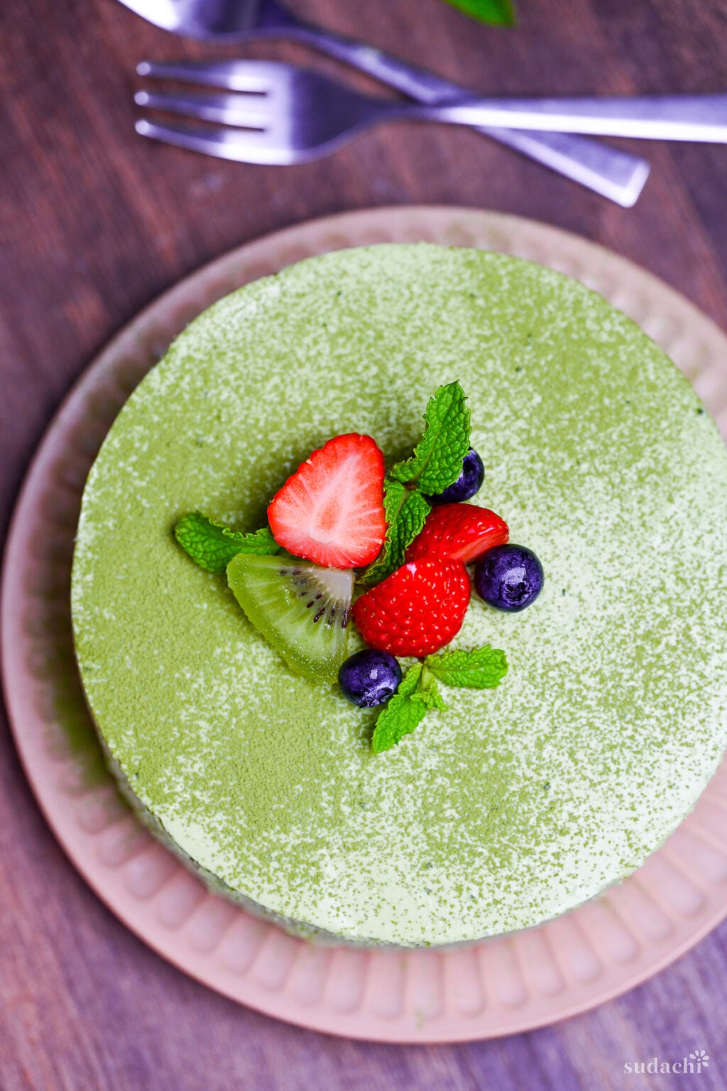Matcha Rare Cheesecake (No Bake) | Sudachi