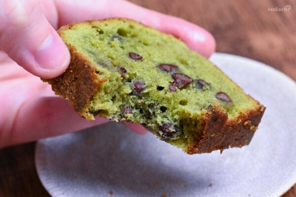Matcha Pound Cake with Adzuki Beans | Sudachi