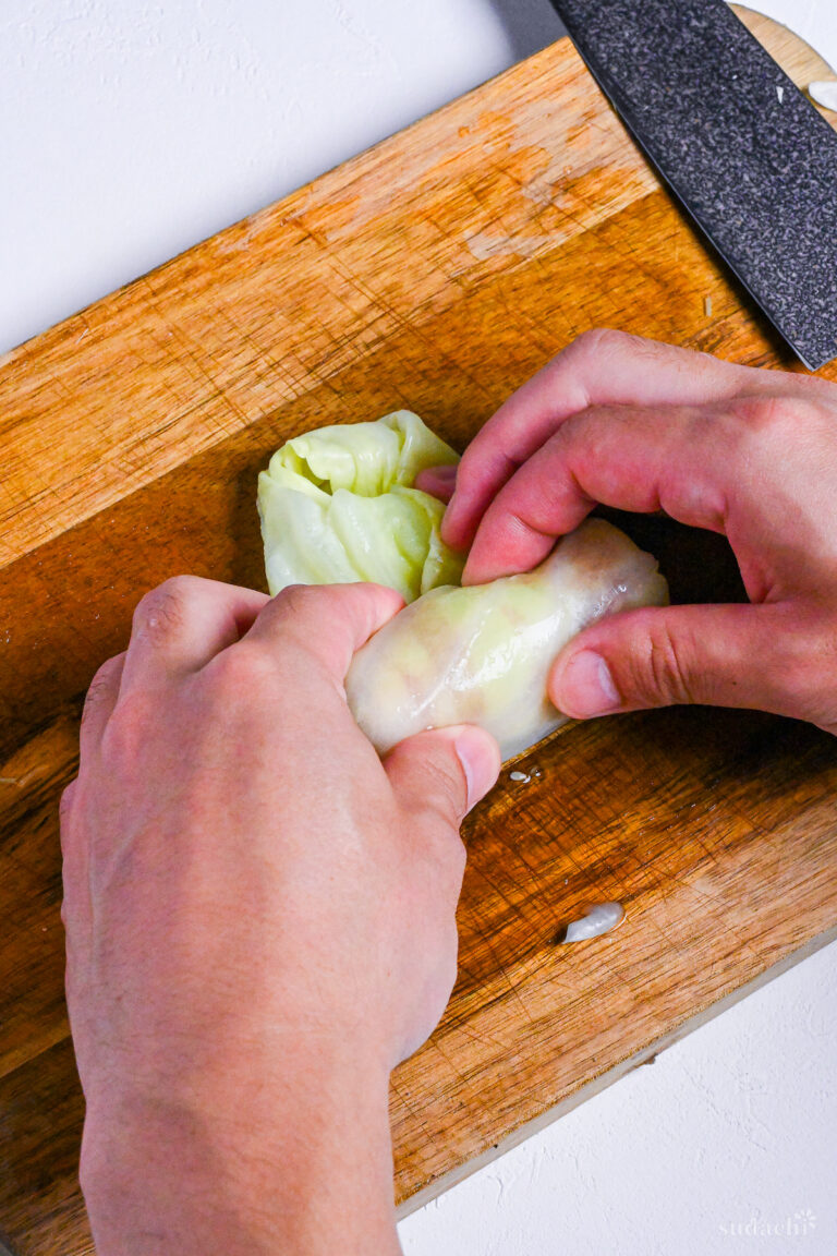 Japanese Style Cabbage Rolls (Roru Kyabetsu)