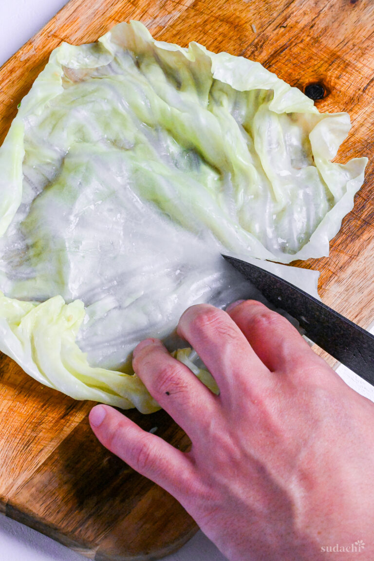 Japanese Style Cabbage Rolls (Roru Kyabetsu)