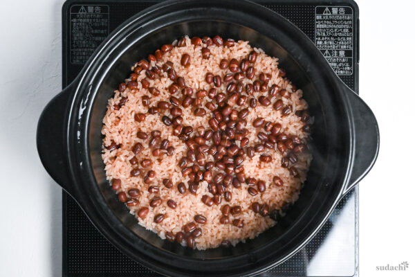 Sekihan (Japanese Red Bean Rice) | Sudachi