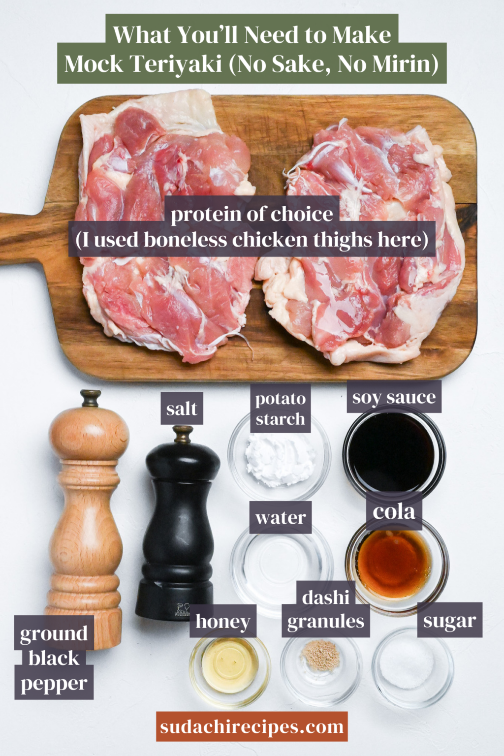 Easy Mock Teriyaki Without Using Sake and Mirin | Sudachi