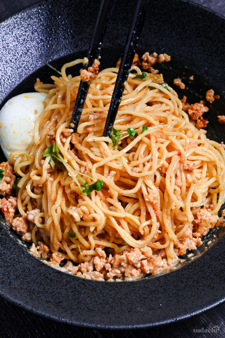 Shirunashi Tantanmen (Soupless Tan Tan Ramen) | Sudachi