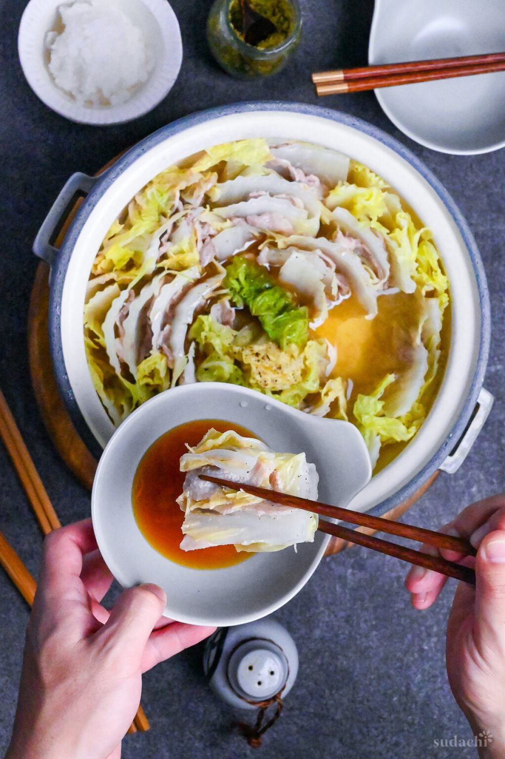 Mille Feuille Nabe (Pork & Napa Cabbage Hotpot) | Sudachi