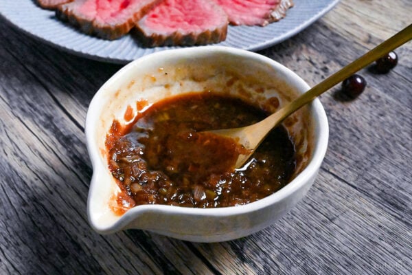 Wafu Roast Beef (Japanese Style Roast Beef with Homemade Sauce) | Sudachi