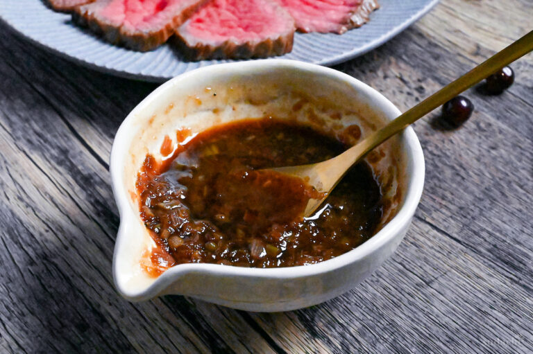 Wafu Roast Beef (Japanese Style Roast Beef with Homemade Sauce) | Sudachi