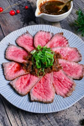 Wafu Roast Beef (Japanese Style Roast Beef with Homemade Sauce) | Sudachi
