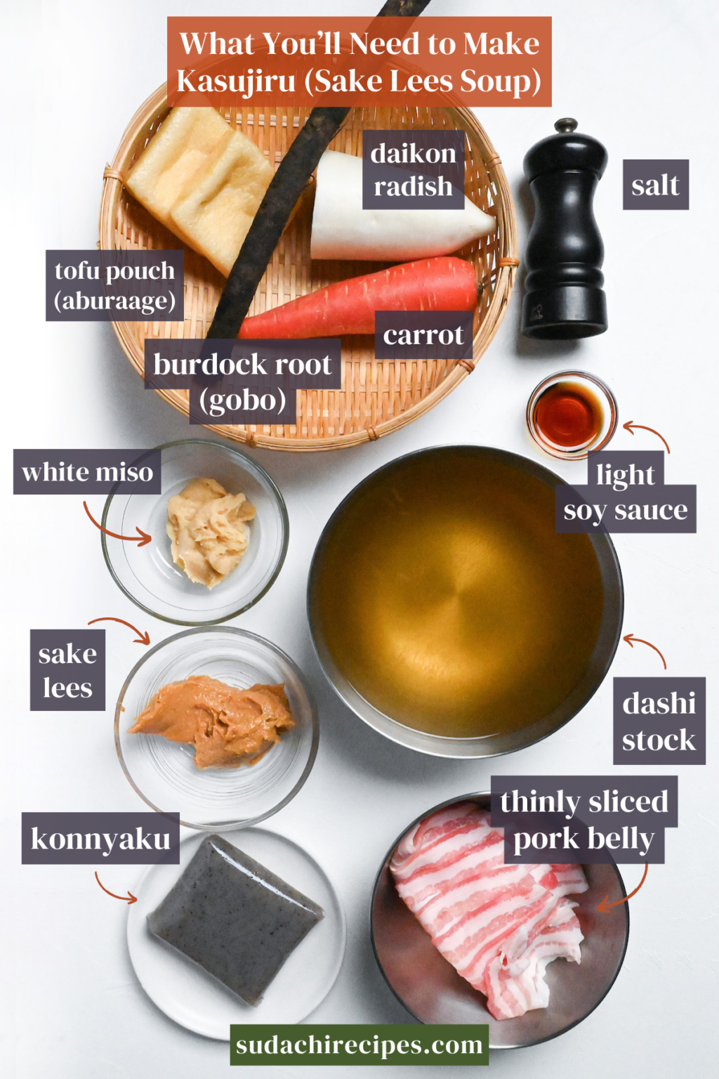 Kasu Jiru (Japanese Winter Sake Lees Soup) | Sudachi