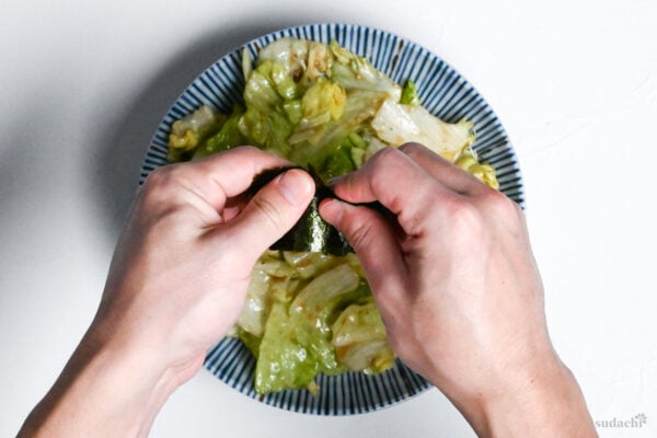 Japanese Yamitsuki Lettuce Salad | Sudachi