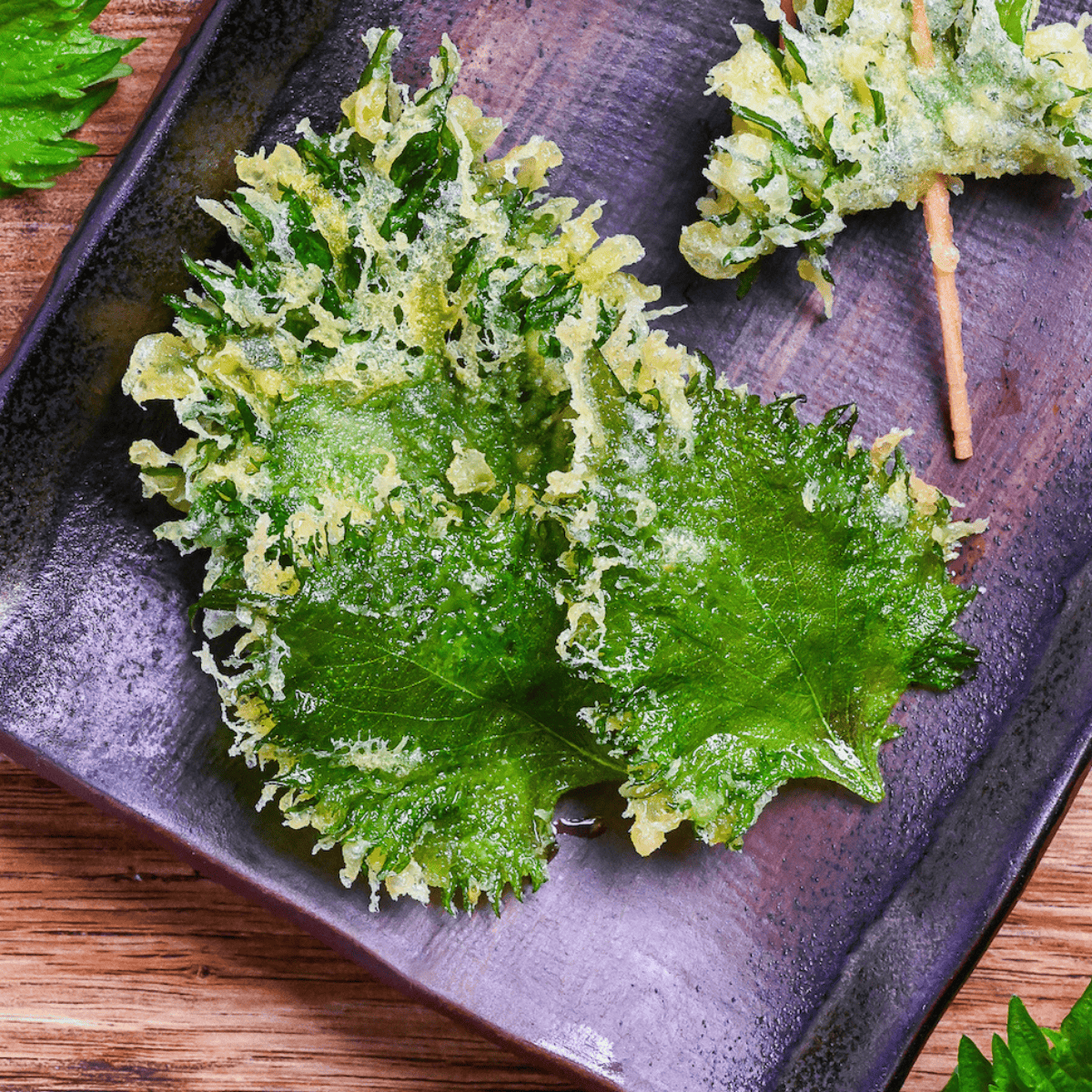 Perilla Leaf Tempura 3 Ways (Ooba/Shiso no Tempura) | Sudachi