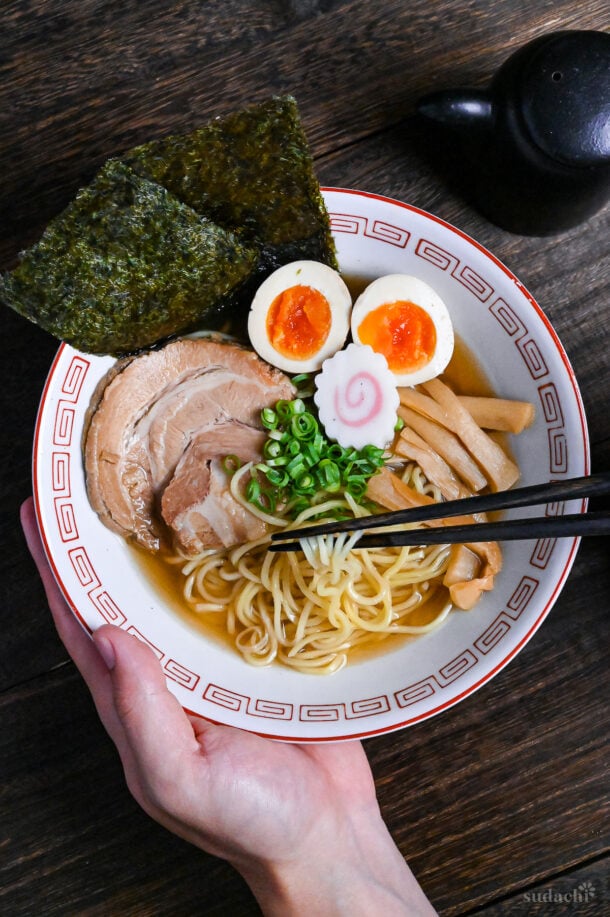 Homemade Shoyu Ramen Noodles (Soy Sauce Flavored Chuka Soba) | Sudachi