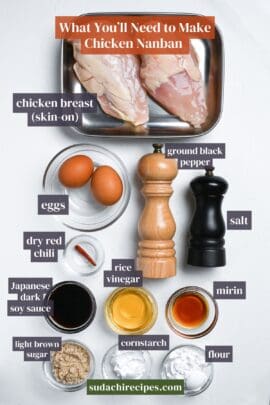 Authentic Chicken Nanban (with Japanese Tartar Sauce) | Sudachi