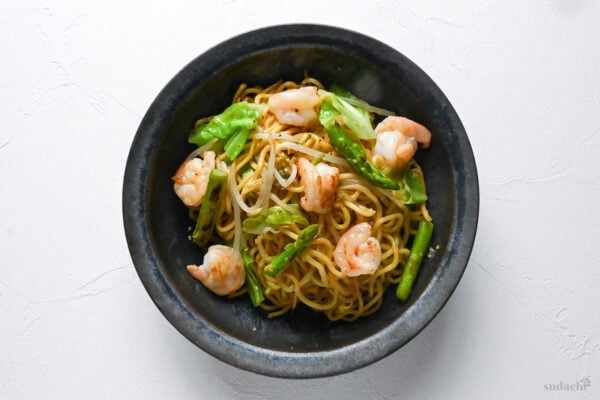 Shio Yakisoba with Lemon and Seafood | Sudachi