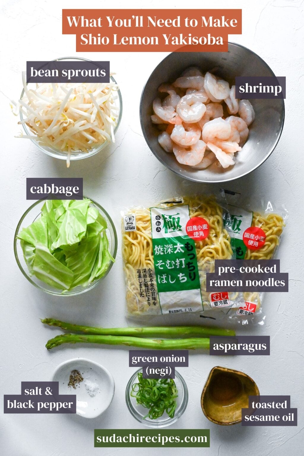 Shio Yakisoba with Lemon and Seafood | Sudachi