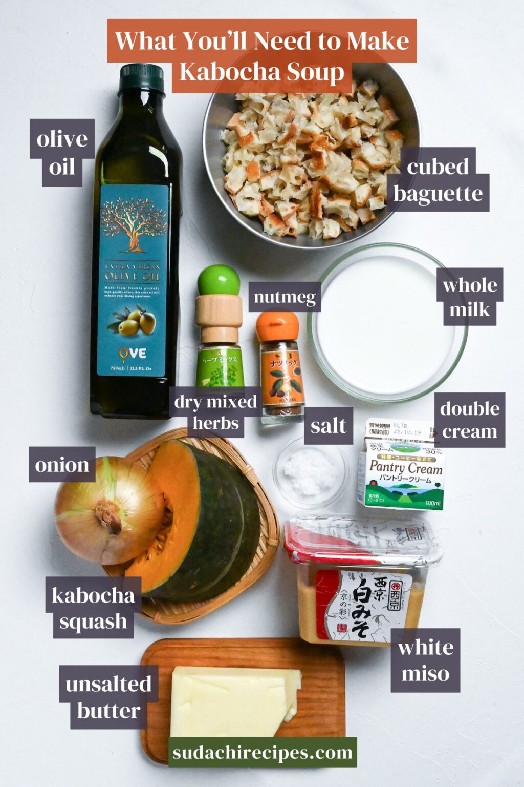 Easy Kabocha Squash Soup | Sudachi