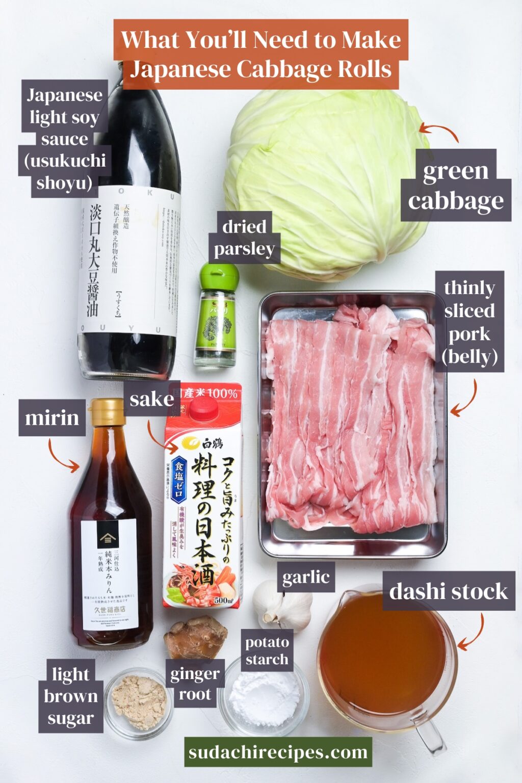 Japanese Style Cabbage Rolls (Roru Kyabetsu) | Sudachi