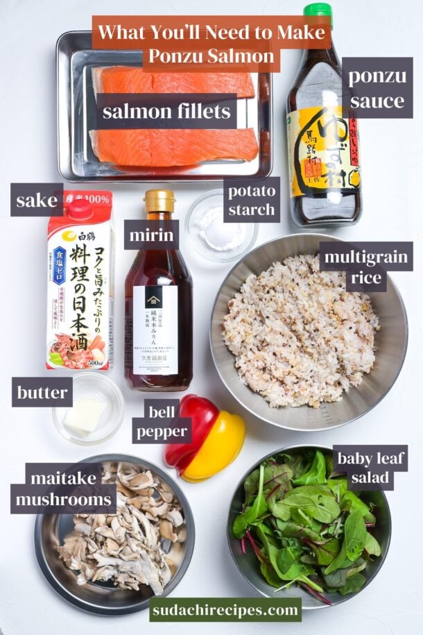 Ponzu Salmon (Pan Fried) | Sudachi