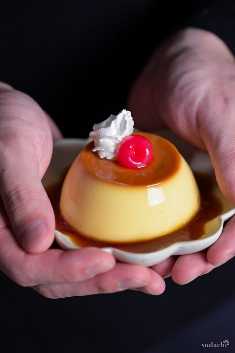 Japanese Café Style Purin (Oven Baked/Water Bath Method) | Sudachi