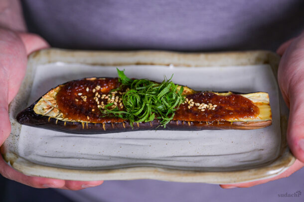 Nasu Dengaku (Grilled Miso Eggplant) | Sudachi